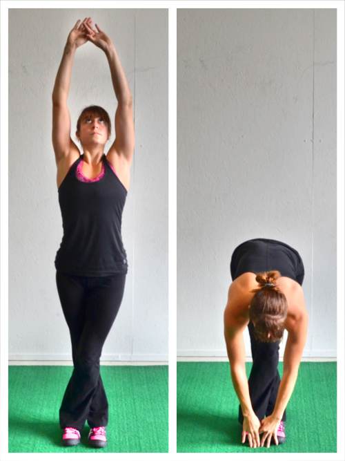 Standing Cross Leg Hamstring Stretch